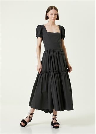 Faraway Kadın Moab Siyah Midi Elbise 34 Eu