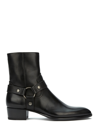 Erkek Siyah Kemer Detaylı Deri Bot 42 EU Erkek Siyah Kemer Detaylı Deri Bot 42 EU