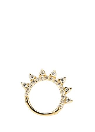 Collection-Pimiento Kadın Pırlantalı Altın Rengi Küpe EU