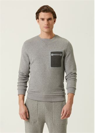 Network Erkek Comfort Fit Gri Sweatshirt S EU