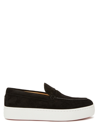 Christian Louboutin Erkek Siyah Deri Sneaker 4 EU Christian Louboutin Erkek Siyah Deri Sneaker 4 EU