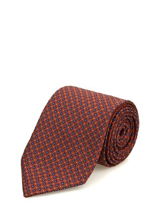 Fiorio Erkek Colorblocked Şal Desenli İpek Kravat EU Fiorio Erkek Colorblocked Şal Desenli İpek Kravat EU