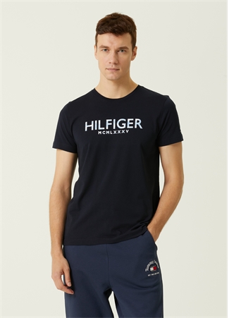 Tommy Hilfiger Erkek Lacivert Logolu Organik Pamuk T-shirt S EU Tommy Hilfiger Erkek Lacivert Logolu Organik Pamuk T-shirt S EU