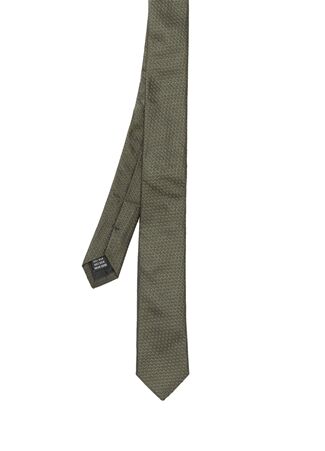 Palzileri Lab Erkek Haki Desenli İpek Kravat Eu