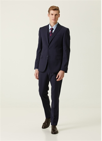 Beymen Collection Erkek Drop 8 Siyah Yelekli Takım Elbise Lacivert 46 IT Beymen Collection Erkek Drop 8 Siyah Yelekli Takım Elbise Lacivert 46 IT