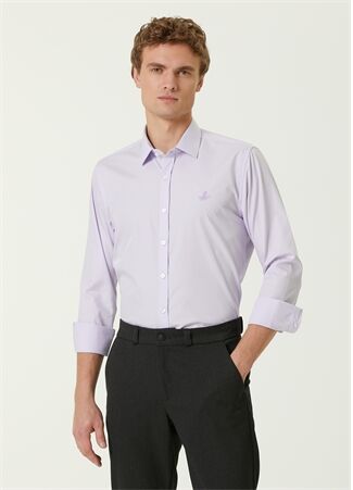 Beymen Club Erkek Slim Fit Lila Gömlek S EU