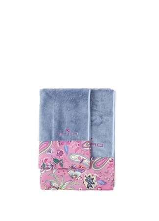 Etro Home Mavi Etnik Desenli 2li Havlu Seti Etro Home Mavi Etnik Desenli 2li Havlu Seti
