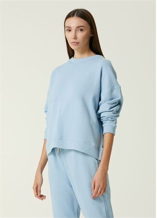 John Frank Kadın Mavi Bisiklet Yaka Sweatshirt S/M EU John Frank Kadın Mavi Bisiklet Yaka Sweatshirt S/M EU