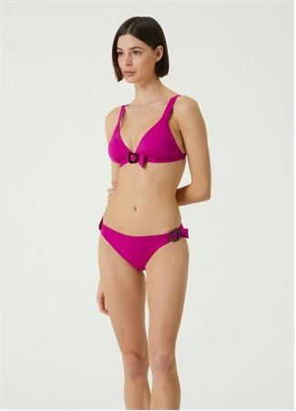 Ayje Kadın Mor Üçgen Formlu Bikini Takımı Pembe S Eu