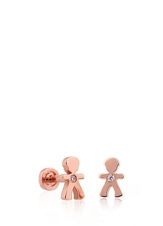 Collection-Pimiento Kadın Tiny Treasure Rose Altın Rengi Tekli Küpe EU Collection-Pimiento Kadın Tiny Treasure Rose Altın Rengi Tekli Küpe EU