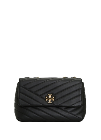 Tory Burch Kadın Kira Chevron Small Siyah Omuz Çantası EU