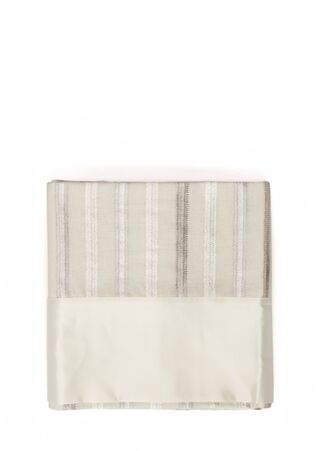 Haan Krem Çizgili Masa Örtüsü Bej