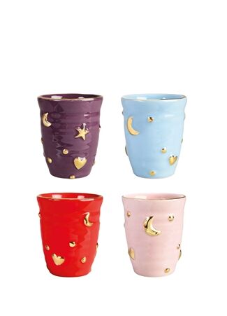 Room Diaries Galaxy Colorblocked Seramik Bardak Seti Çok Renkli Room Diaries Galaxy Colorblocked Seramik Bardak Seti Çok Renkli