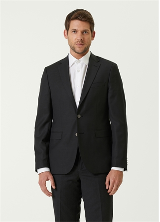 Beymen Club Erkek Siyah Kelebek Yaka Dokulu Blazer 46