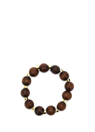 Chasing Pieces Kadın Woodland Bileklik Kahverengi EU