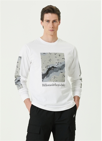 Billionaire Boys Club Erkek Beyaz Kolları Desenli Logo Baskılı T-shirt S Eu Billionaire Boys Club Erkek Beyaz Kolları Desenli Logo Baskılı T-shirt S Eu