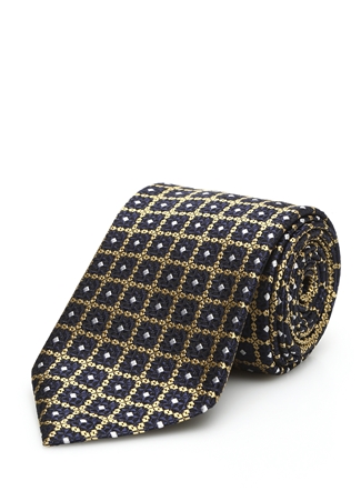 Zegna Erkek Colorblocked Geometrik Desenli İpek Kravat EU Zegna Erkek Colorblocked Geometrik Desenli İpek Kravat EU