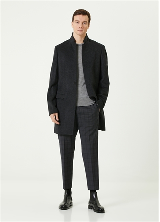 Allsaints Erkek Slim Fit Bout Antrasit Ekoseli Crop Yün Pantolon Gri 33 UK Allsaints Erkek Slim Fit Bout Antrasit Ekoseli Crop Yün Pantolon Gri 33 UK