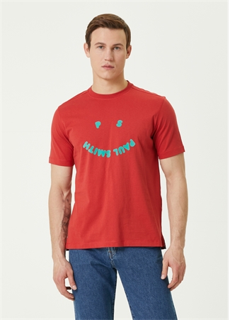 Ps By Paul Smith Erkek Kırmızı Logo Detaylı Organik Pamuk T-shirt S Eu Ps By Paul Smith Erkek Kırmızı Logo Detaylı Organik Pamuk T-shirt S Eu
