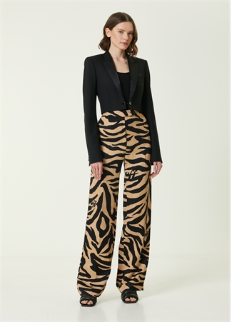 Off-white Kadın Bej Zebra Desenli Pantolon Siyah 40 It Off-white Kadın Bej Zebra Desenli Pantolon Siyah 40 It