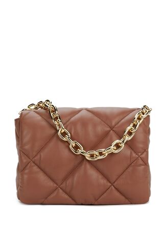 Stand Kadın Taba Deri Omuz Çantası Turuncu EU Stand Kadın Taba Deri Omuz Çantası Turuncu EU