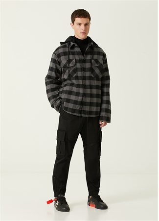 Off-White Erkek Siyah Beli Kemerli Logolu Kargo Jogger Pantolon L EU Off-White Erkek Siyah Beli Kemerli Logolu Kargo Jogger Pantolon L EU
