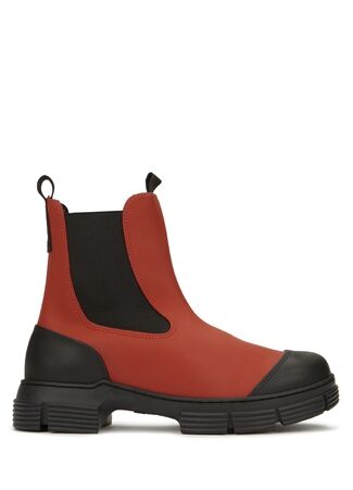 Ganni Kadın Kiremit Bant Detaylı Bot Kırmızı 38 EU