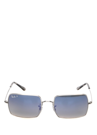 Ray-Ban Silver Kare Formlu Güneş Gözlüğü Gri 54 EU