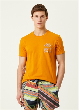 Etro Erkek Turuncu Logolu T-shirt S EU Etro Erkek Turuncu Logolu T-shirt S EU