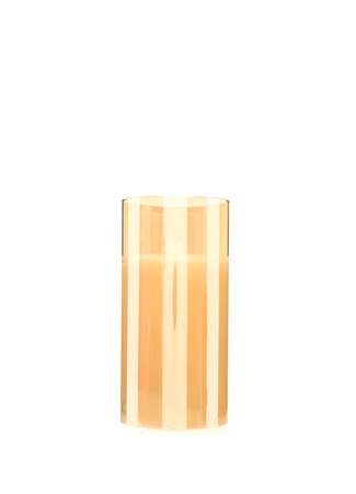 Luxuria Gold Silindir Formlu Pilli Büyük Boy Mum Altın Rengi Luxuria Gold Silindir Formlu Pilli Büyük Boy Mum Altın Rengi