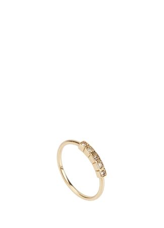 Collection-Ruel Design Kadın Taşlı Altın Rengi Yüzük EU Collection-Ruel Design Kadın Taşlı Altın Rengi Yüzük EU