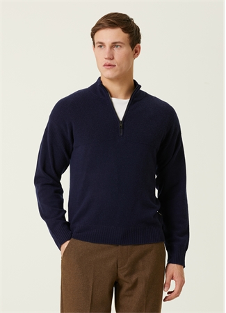Z Zegna Erkek Lacivert Kaşmir Kazak XL IT Z Zegna Erkek Lacivert Kaşmir Kazak XL IT