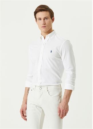 Polo Ralph Lauren Erkek GÖMLEK Beyaz S EU