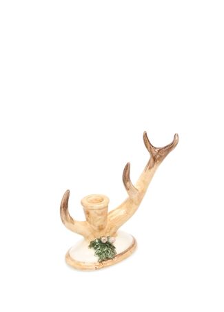 Les Ottomans Boynuz Formlu Seramik Mumluk Çok Renkli Les Ottomans Boynuz Formlu Seramik Mumluk Çok Renkli