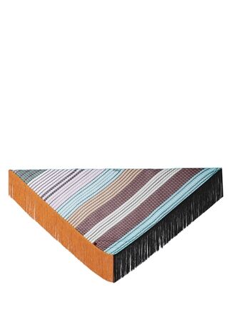 Missoni Kadın Colorblocked Püsküllü Dokulu Şal EU