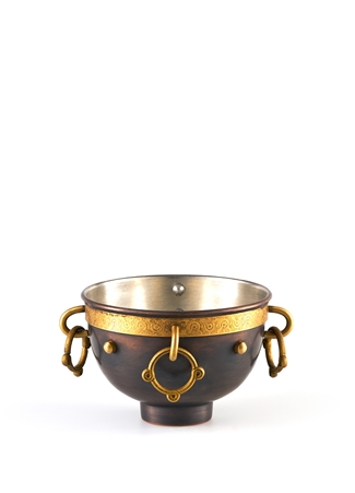 Har Oksitli Küpeli Küçük Boy Kase Çok Renkli Har Oksitli Küpeli Küçük Boy Kase Çok Renkli