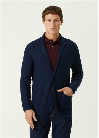 Polo Ralph Lauren Erkek Lacivert Kelebek Yaka Triko Ceket XL EU