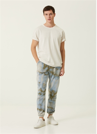 John Elliott Erkek Mavi Batik Desenli Jogger Eşofman Altı S EU John Elliott Erkek Mavi Batik Desenli Jogger Eşofman Altı S EU