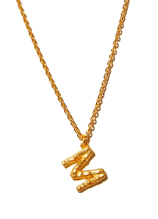Fidelle Kadın Alphabet Pendant Large M Altın Rengi Kolye L EU Fidelle Kadın Alphabet Pendant Large M Altın Rengi Kolye L EU