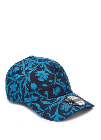 New Era Kadın Twenty Mavi Karışık Çiçek Desenli Şapka Lacivert EU