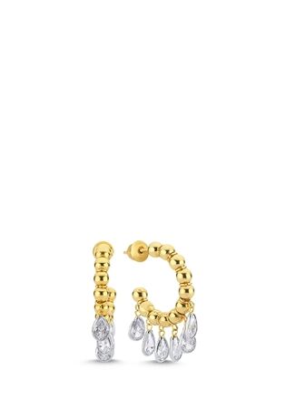 Mers Kadın Sallantılı Gümüş Rengi Halka Küpe EU