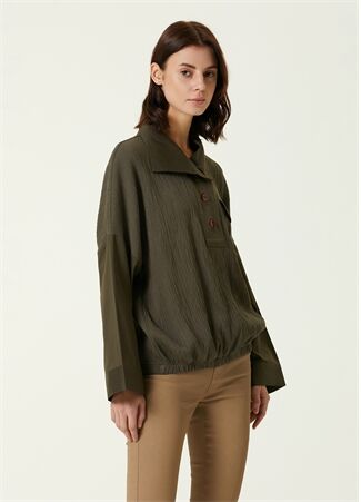 Network Kadın Regular Fit Haki Gömlek L EU