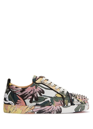 Christian Louboutin Erkek Beyaz Yeşil Çiçek Desenli Sneaker 42 Eu Christian Louboutin Erkek Beyaz Yeşil Çiçek Desenli Sneaker 42 Eu