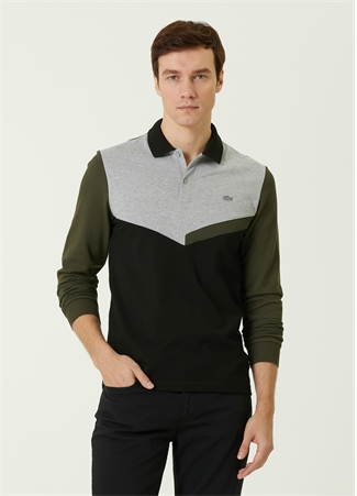 Lacoste Erkek Slim Fit Colorblocked Polo Yaka Sweatshirt S EU Lacoste Erkek Slim Fit Colorblocked Polo Yaka Sweatshirt S EU