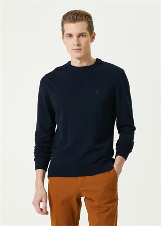 Beymen Club Erkek Lacivert Logo Detaylı Basic Kazak S Beymen Club Erkek Lacivert Logo Detaylı Basic Kazak S