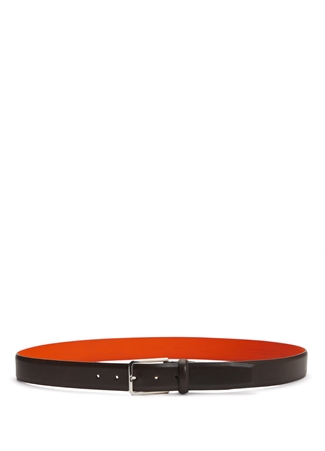 Santoni Erkek Kahverengi Deri Kemer Eu Santoni Erkek Kahverengi Deri Kemer Eu