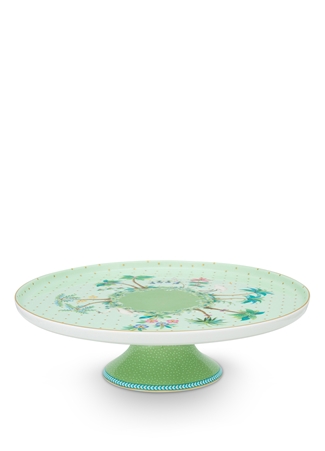 Pip Studio Jolie Mini Yeşil Desenli Porselen Kek Standı Pip Studio Jolie Mini Yeşil Desenli Porselen Kek Standı