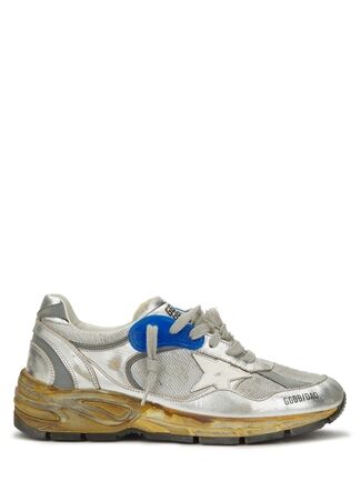 Golden Goose Kadın Gri Beyaz Eskitme Dokulu Sneaker 35 EU