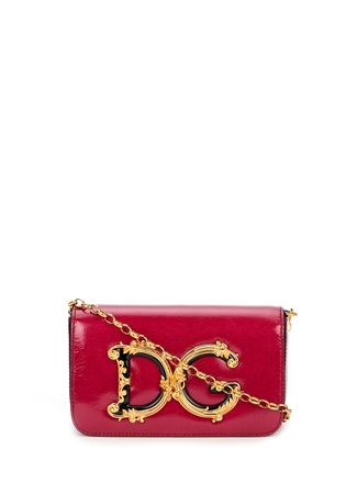 Dolce&Gabbana Kadın DG Girls Şeftali Deri Çanta Pembe EU Dolce&Gabbana Kadın DG Girls Şeftali Deri Çanta Pembe EU
