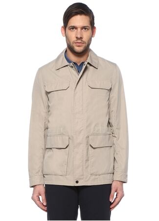 Palzileri Lab Erkek Vizon İngiliz Yaka Mont Kahverengi 46 IT